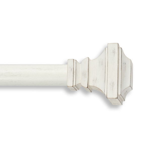 MODE Cambria Designer Series Farmhouse Homestead Square 1 1/8 Inch Dia. Fixed Length Rod Set ...